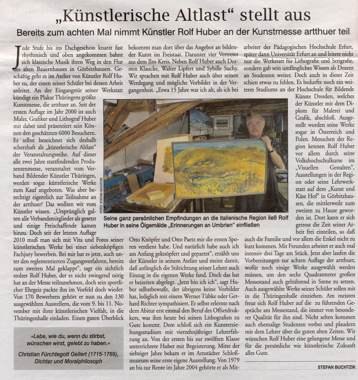 Rolf Huber - Aktuelle Ausstellungen